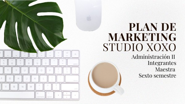 PRESENTACIÓN STUDIO XOXO