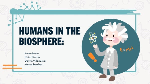 Humans in the biosphere