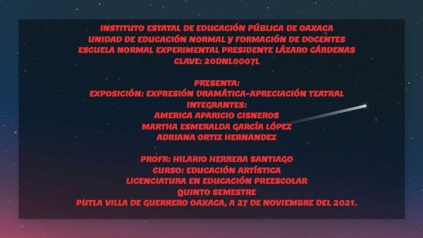 PRESENTACIÓN UNIDAD II- EXPRESIÓN DRAMÁTICA - APRECIACIÓN TEATRAL ...
