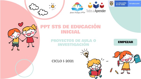 PPT STS DE EDUCACIÓN INICIAL:PROYECTOS DE AULA O INVESTIGACIÓN | Genially