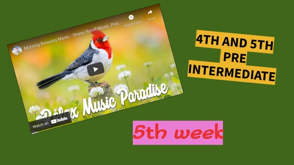 TEAMS - III BIM 5- WEEK 4° and 5° Pre intermediate | Genially