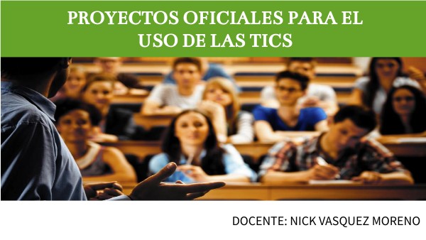 S8: PROYECTOS OFICIALES | Genially