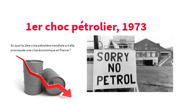 Présentation 1er choc pétrolier | Genially