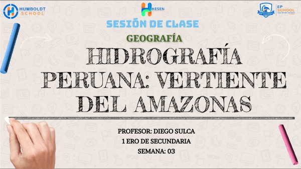 VERTIENTES HIDROGRÁFICAS : AMAZONAS - 1ERO DE SEC - SEM 03 | Genially