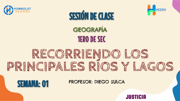 SEMANA 01 - RECORRIENDO LOS PRINCIPALES RÍOS Y LAGOS - 1ERO DE SEC | Genially