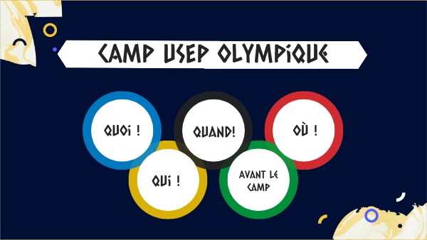 Camp USEP Olympique | Genially