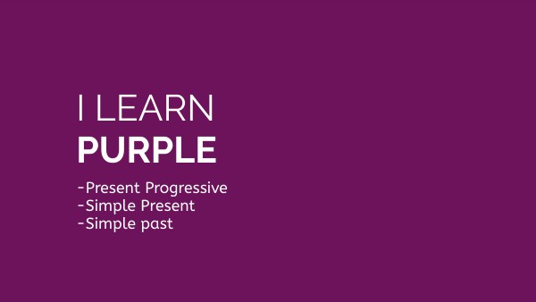 I LEARN PURPLE