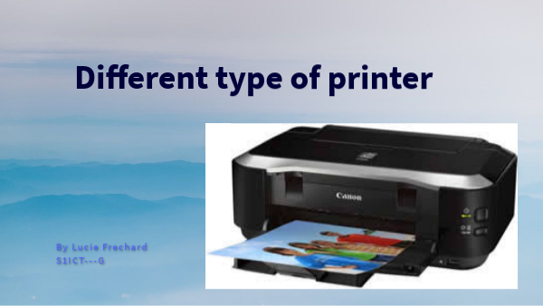 Different types of printer | Genially