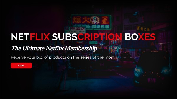 Présentation Netflix Subscription boxes | Genially