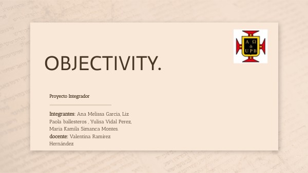 Objetividad | Genially