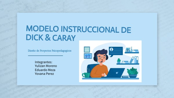 MODELO INSTRUCCIONAL DE DICK & CARAY
