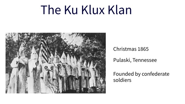Ku Klux Klan | Genially