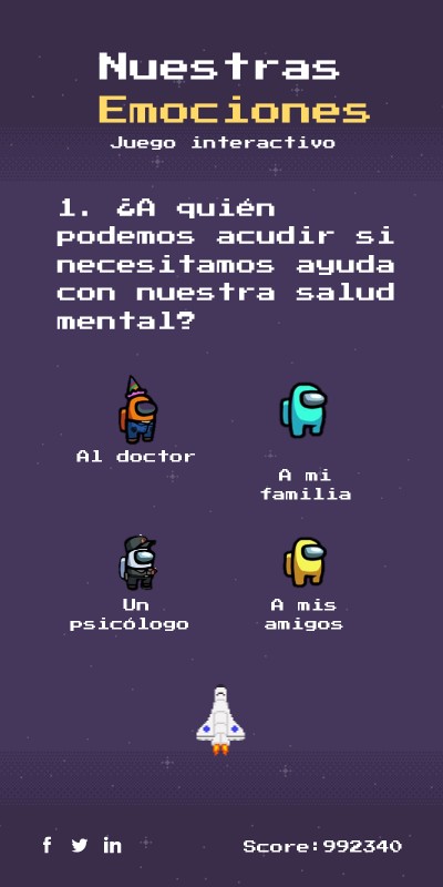 QUIZ PIXEL NAVE ESPACIAL | Genially