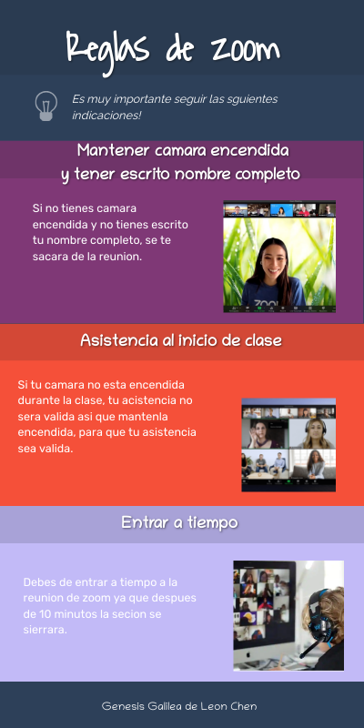 Reglas de zoom | Genially