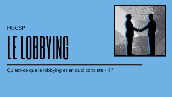 Le Lobbying