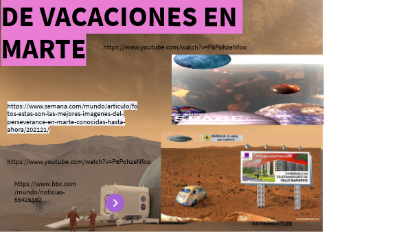 VACACIONES EN MARTE | Genially
