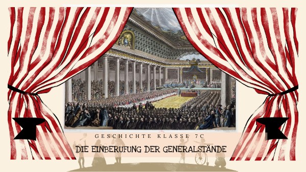 Einberufung der Generalstände - Rollenspiel | Genially