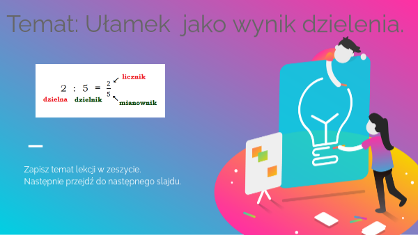 Lekcja matematyki klasa 4 | Genially