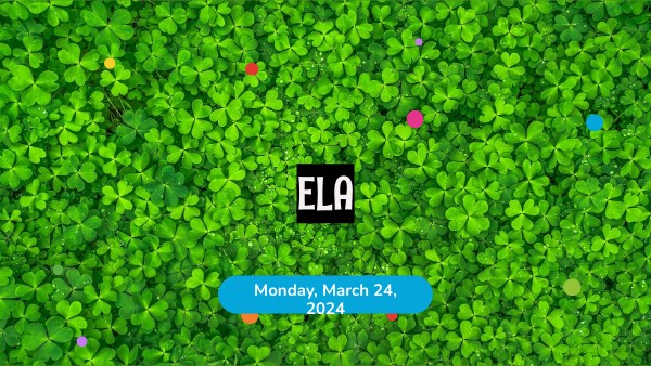 ELA 3/25 to 3/29 | Genially
