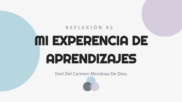 REFLEXIÓN B2 | Genially