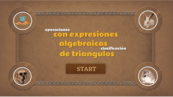 Juego operaciones algebraicas - clasificación de triángulos