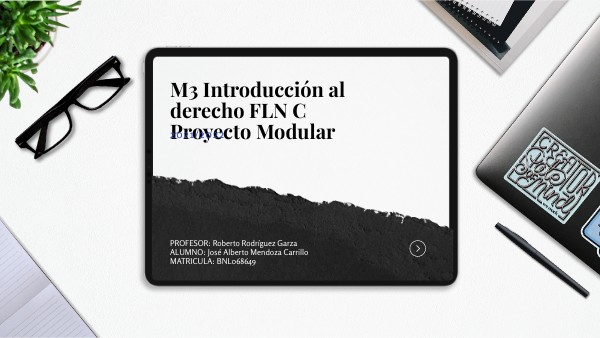 M10 Introducción al derecho LN E Proyecto Modular | Genially