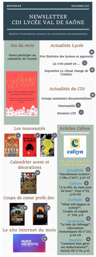 Newsletter CDI Décembre 2021 | Genially