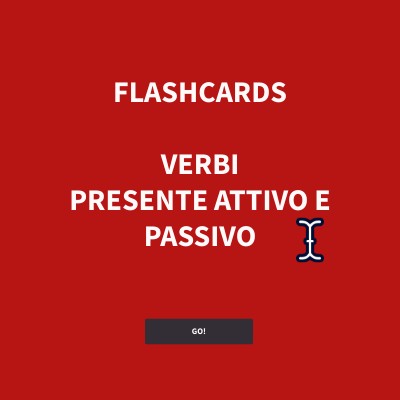 Flash cards Verbi presente | Genially