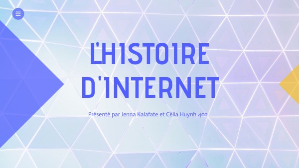 L'histoire d'internet | Genially