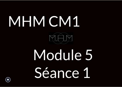 Module 5 MHM CM1 partiel2 | Genially
