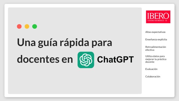 Guía rápida ChatGPT | Genially