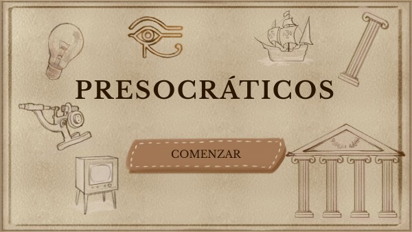 LOS PRESOCRÁTICOS