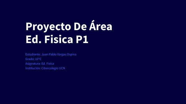 Proyecto Ed.Fisica P1