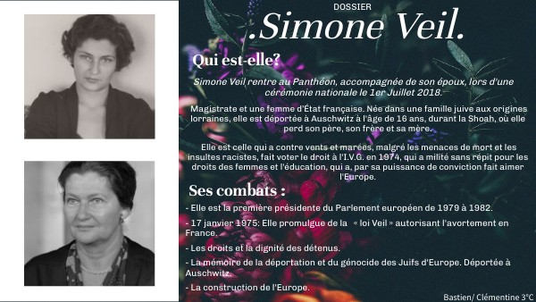 Simone Veil | Genially