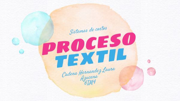 PROCESO TEXTIL | Genially