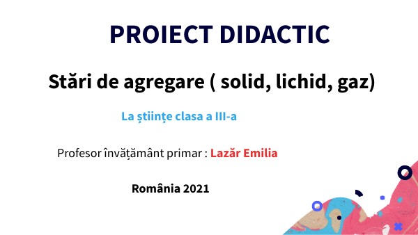 PROIECT DIDACTIC | Genially