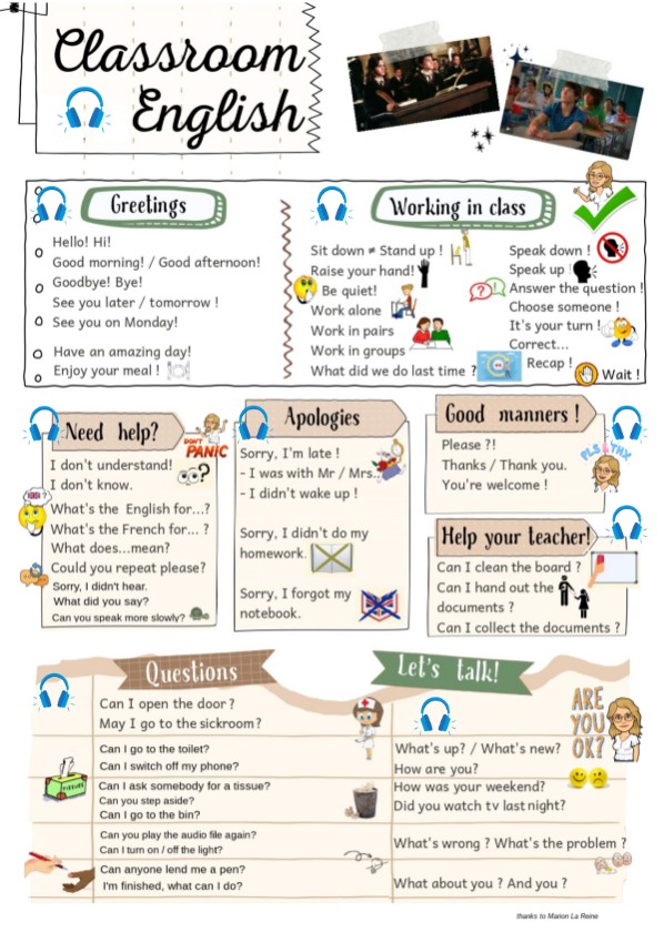 Classroom English 3e 2024 | Genially