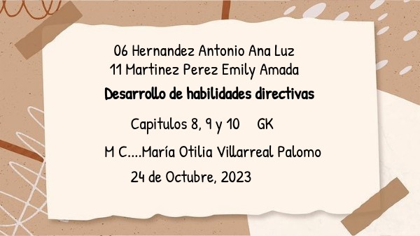 Infografia capitulos 8, 9 y 10 | Genially