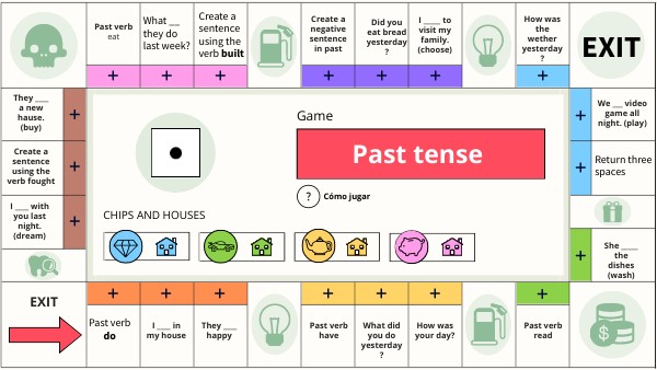 Past tense game | Genially