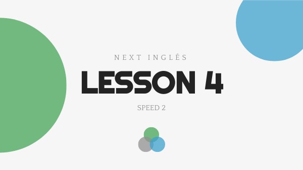 Speed 2 Lesson 4 | Genially