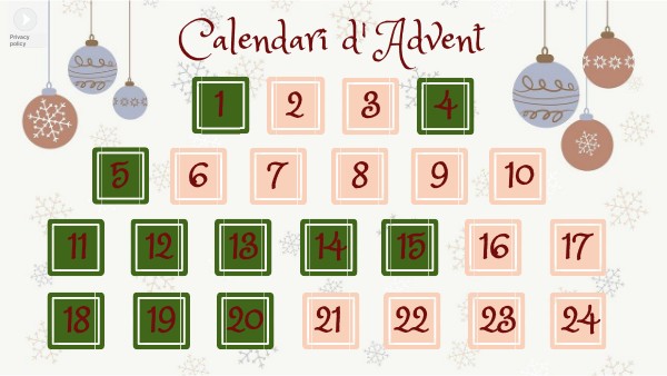 Calendari Advent 23-24