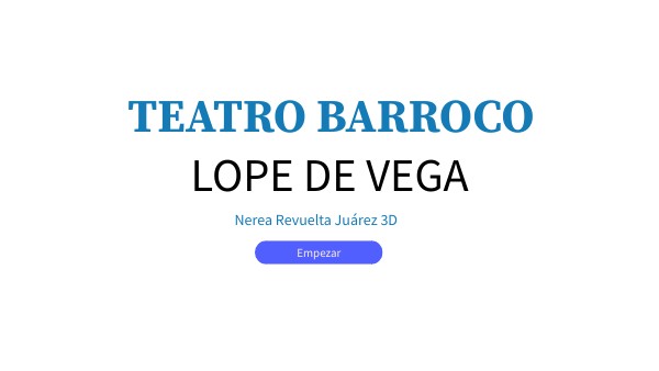 TEATRO BARROCO | Genially