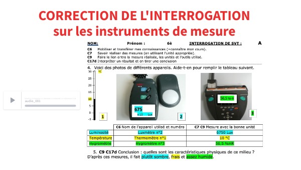 6è_PICh1_Correction_interro1_instrum_mesures | Genially