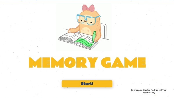 MEMORY GAME | Genially
