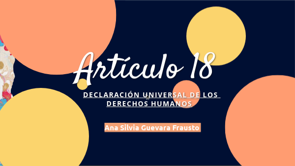 ARTÍCULO 18 DUDH
