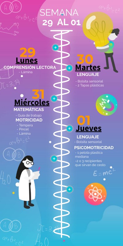 Horario semanal 29 al 01 | Genially