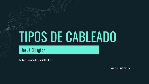 Tipos de cable de red | Genially