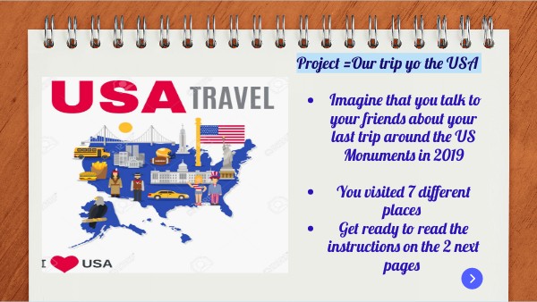 Copie - My Trip to the USA | Genially