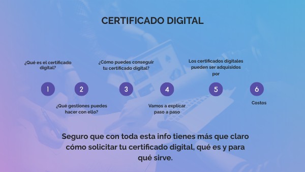 Certificados digitales | Genially