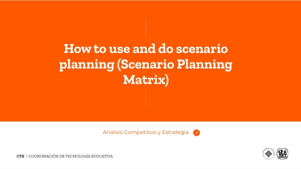 9 1 Scenario Based Forecasting Genially